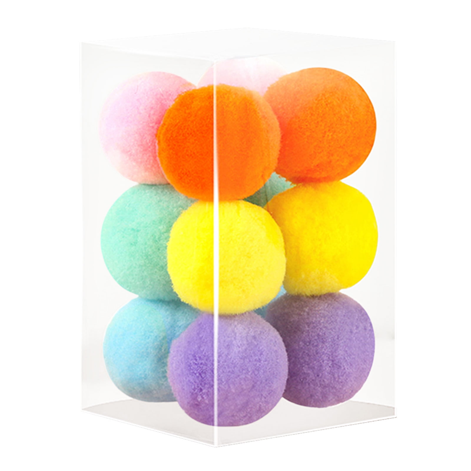 RABBITH 12 Pieces for Cat Ball Toys Small Plush Balls Increasing ...