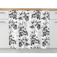 Black Gray Fruit Sink Skirt 11"Wx13"L,Dustproof Under Sink Curtain with ...