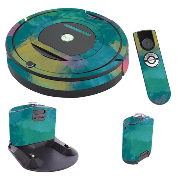 MightySkins IRRO770-Watercolor Blue Skin for iRobot Roomba 770 Robot ...