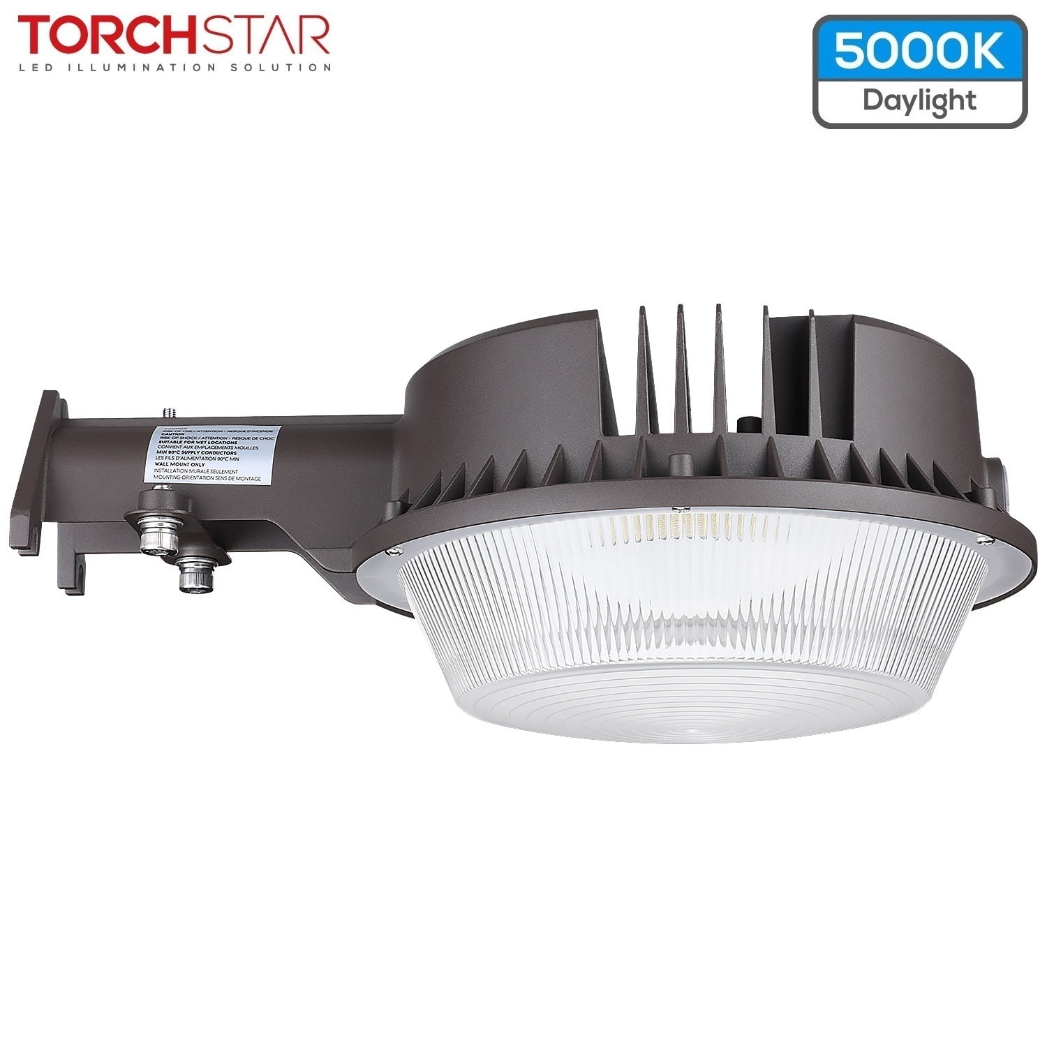 TorchStar 83W LED Dusk to Dawn Area Light with Photocell, ETL Listed ...