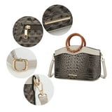 MKF Collection Phoebe Faux Crocodile-Embossed Vegan Leather Women's ...
