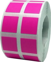 Hot Pink Square Stickers | 0.5" Inch Square | 1000 Pack - Walmart.com