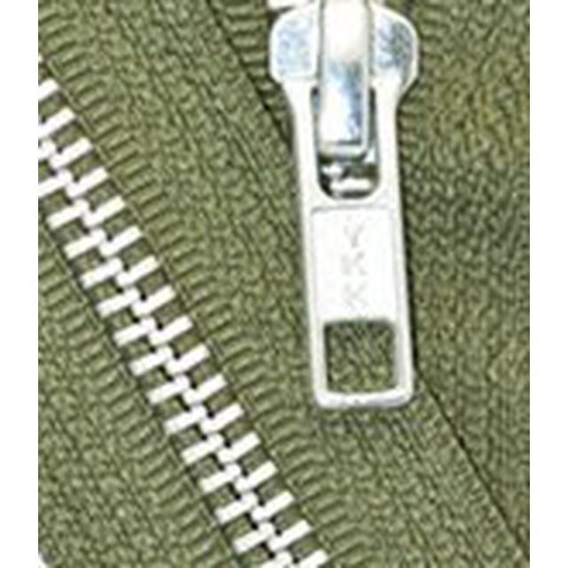 33" Jacket Zipper, YKK #5 Aluminum Metal ~ Medium Weight ~ Separating ...
