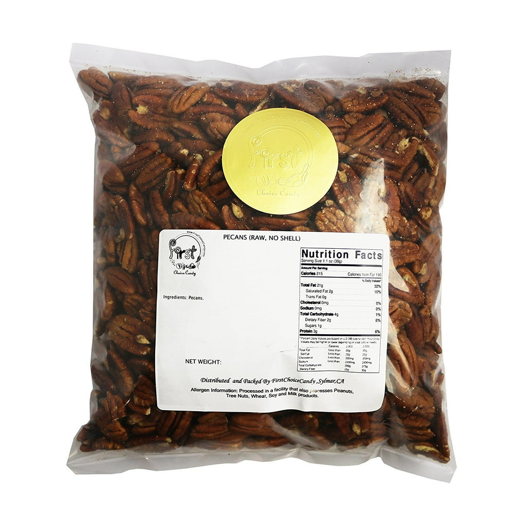 High Quality Raw Pecans -No Shell- 5 Pound Bulk Bag - Walmart.com ...