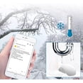 Water Leak Sensor Alarm Temperature Wireless Mini Flood Detector for ...