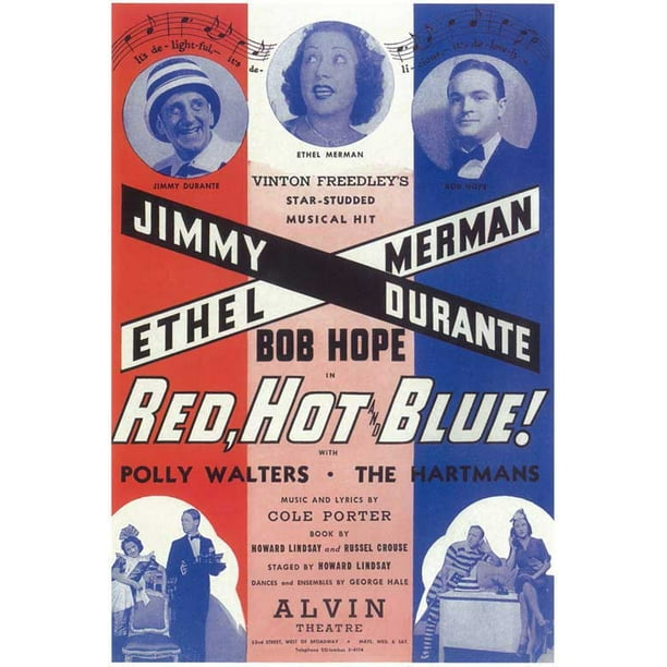 Red, Hot And Blue (Broadway) - movie POSTER (Style A) (14" x 22") (1936 ...