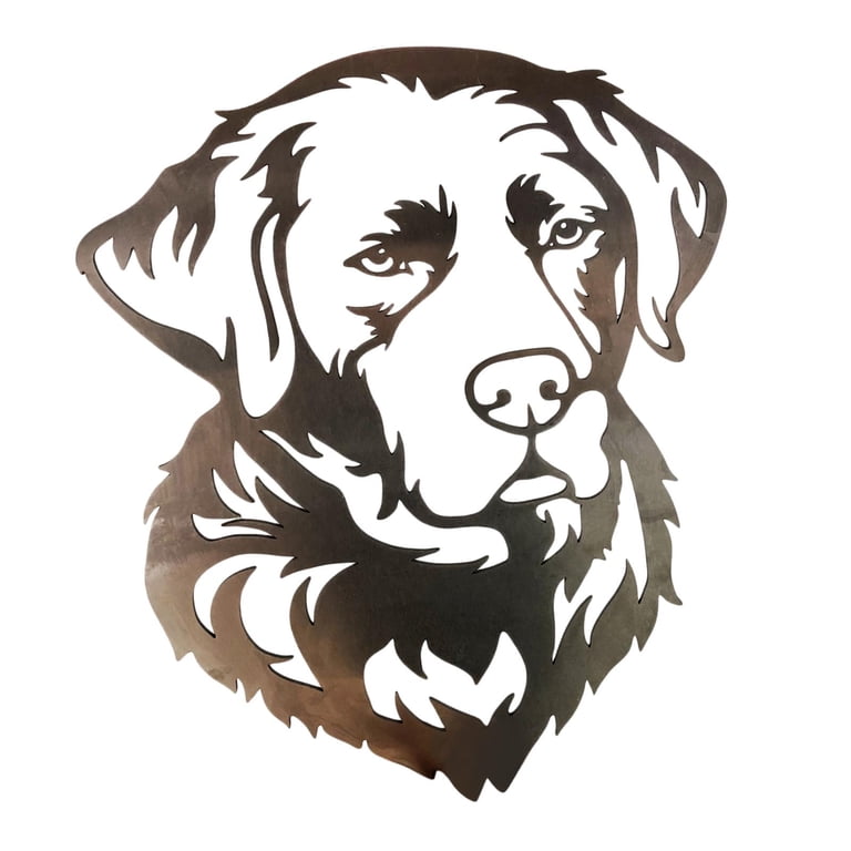 Black Lab Head Silhouette