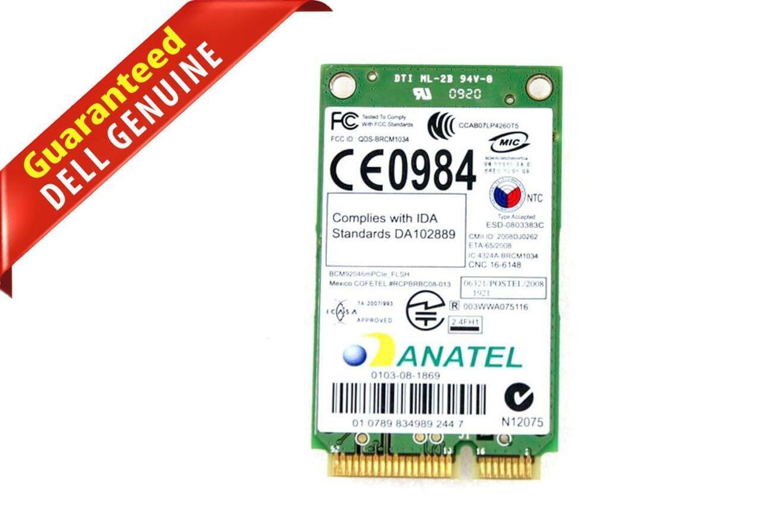 Dell WorkStation M2400 Wireless 370 Mini PCI Express Bluetooth Card ...