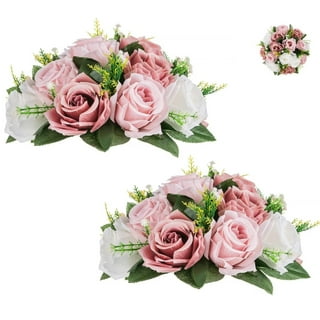 Faux English Cabbage Rose Bundle Mixed Blooms & Buds Spays Artificial ...
