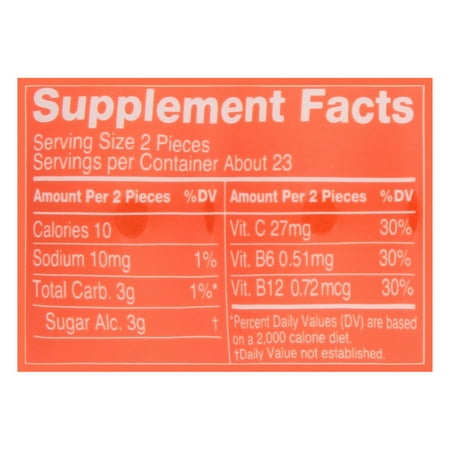 Mentos Sugar-Free Citrus Flavored Vitamin Chewing Gum, 45 Piece Bottle ...