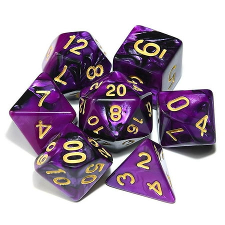Rpg Board Game, Dnd Dice Set14 Purple Black | Walmart Canada