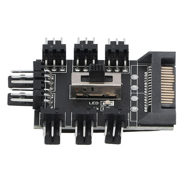 SATA Interface Cooler Hub,Computer Fan Hub Splitter Fan Hub Splitter ...