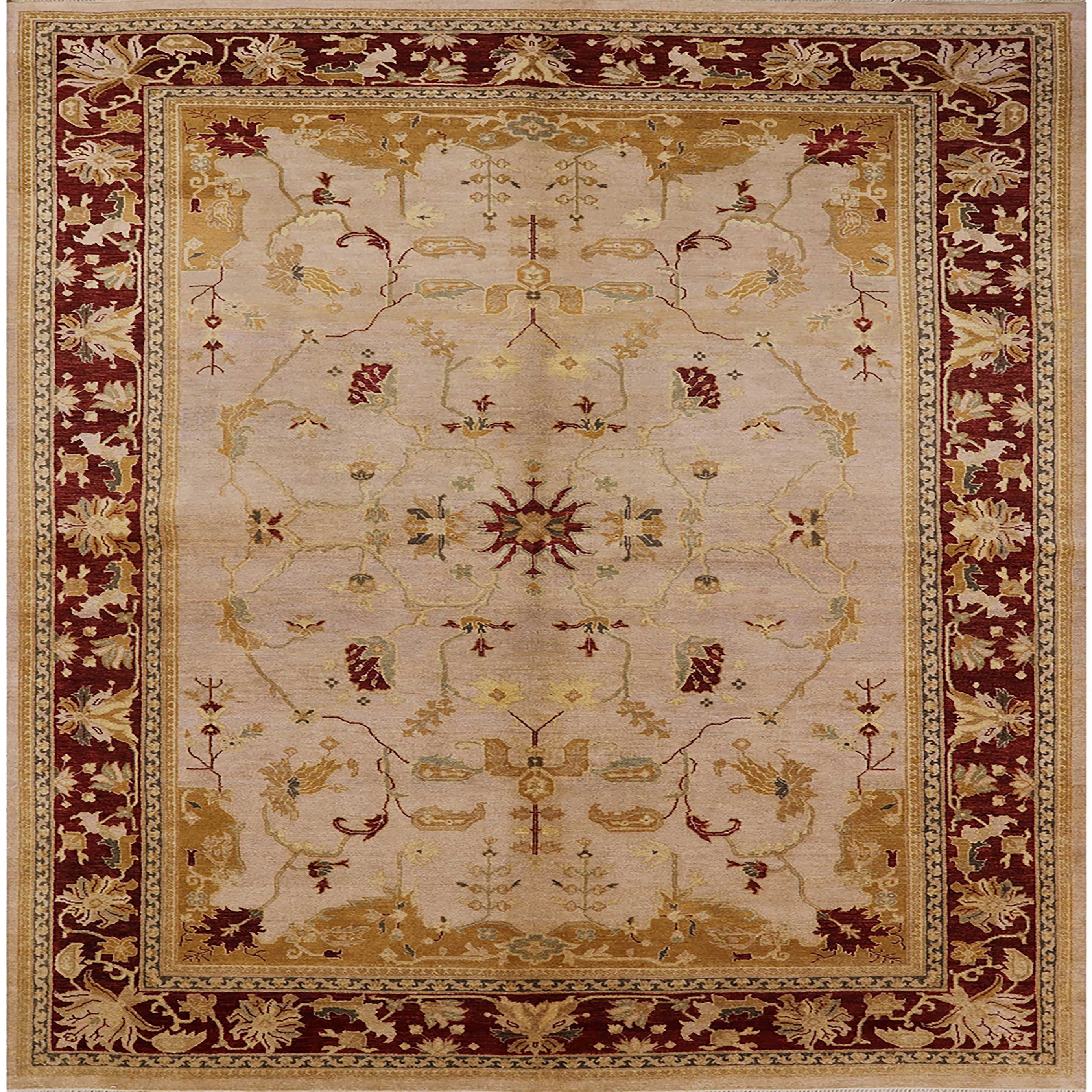 Ahgly Company Indoor Square Mid-Century Modern Mahogany Brown Oriental ...