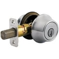 Kwikset Smartkey 665 Double Cylinder Deadbolt Satin Chrome - Walmart.com