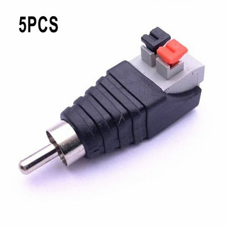 Rca Male Female Power Supply For Cctv Camera Push Fit Adapter Plug ...