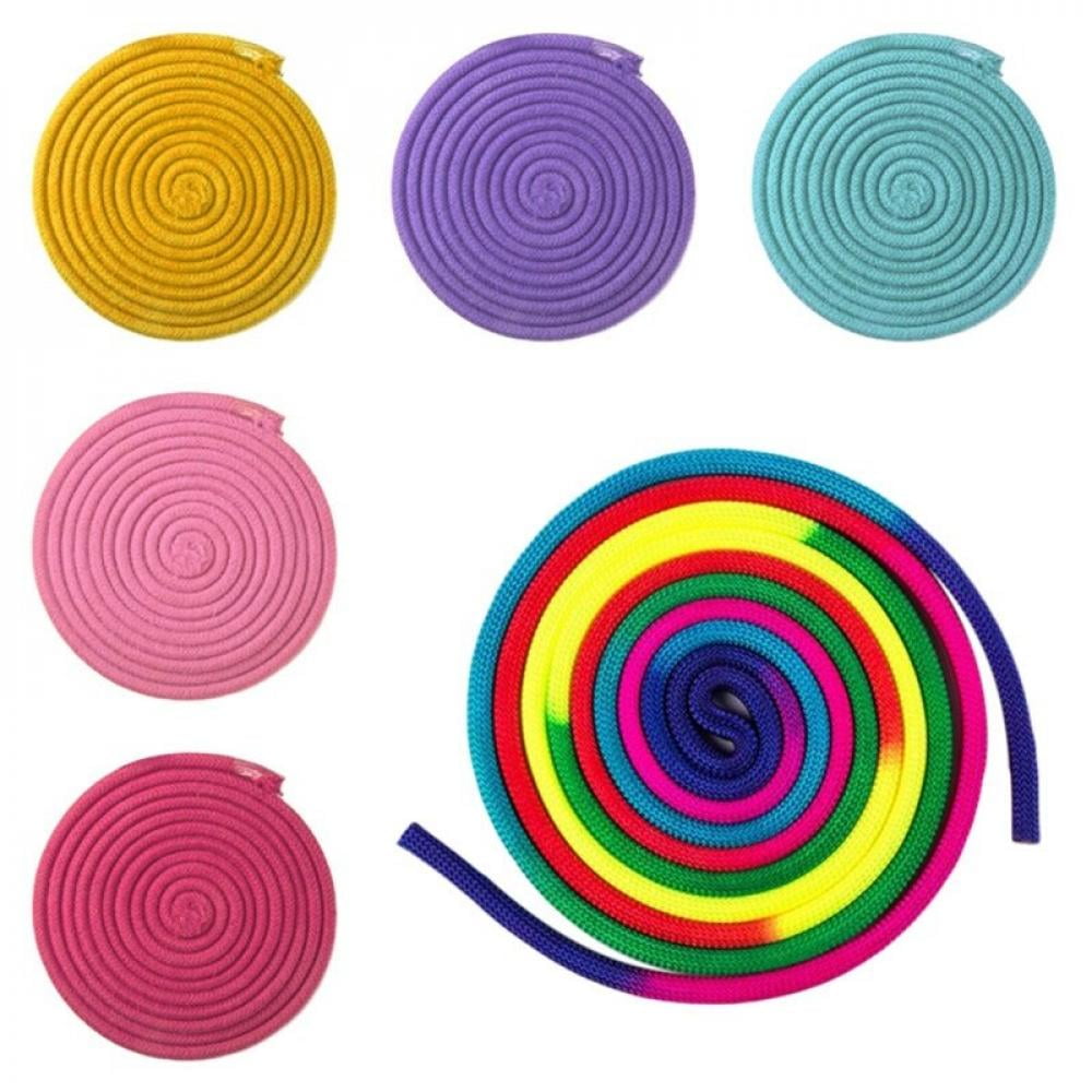 Sports Gym Rainbow Color Rhythmic Gymnastics Rope Solid Competition ...