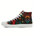 Coolcustomize Women's Colorful Cultural Design Sneakers, Traditional ...