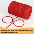 Red Jute Twine, 328 Feet 3mm Thick Craft Twine Packing String for Gift ...