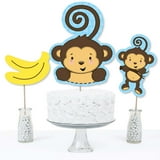 Big Dot of Happiness Blue Monkey Boy - Baby Shower or Birthday Party ...