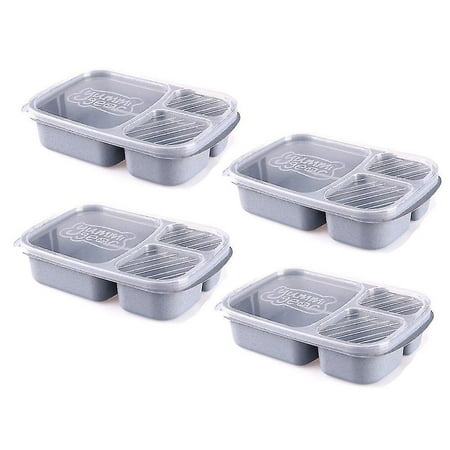 Compartment Meal Prep Container Lunch Box For Kids Plastic Reusable ...