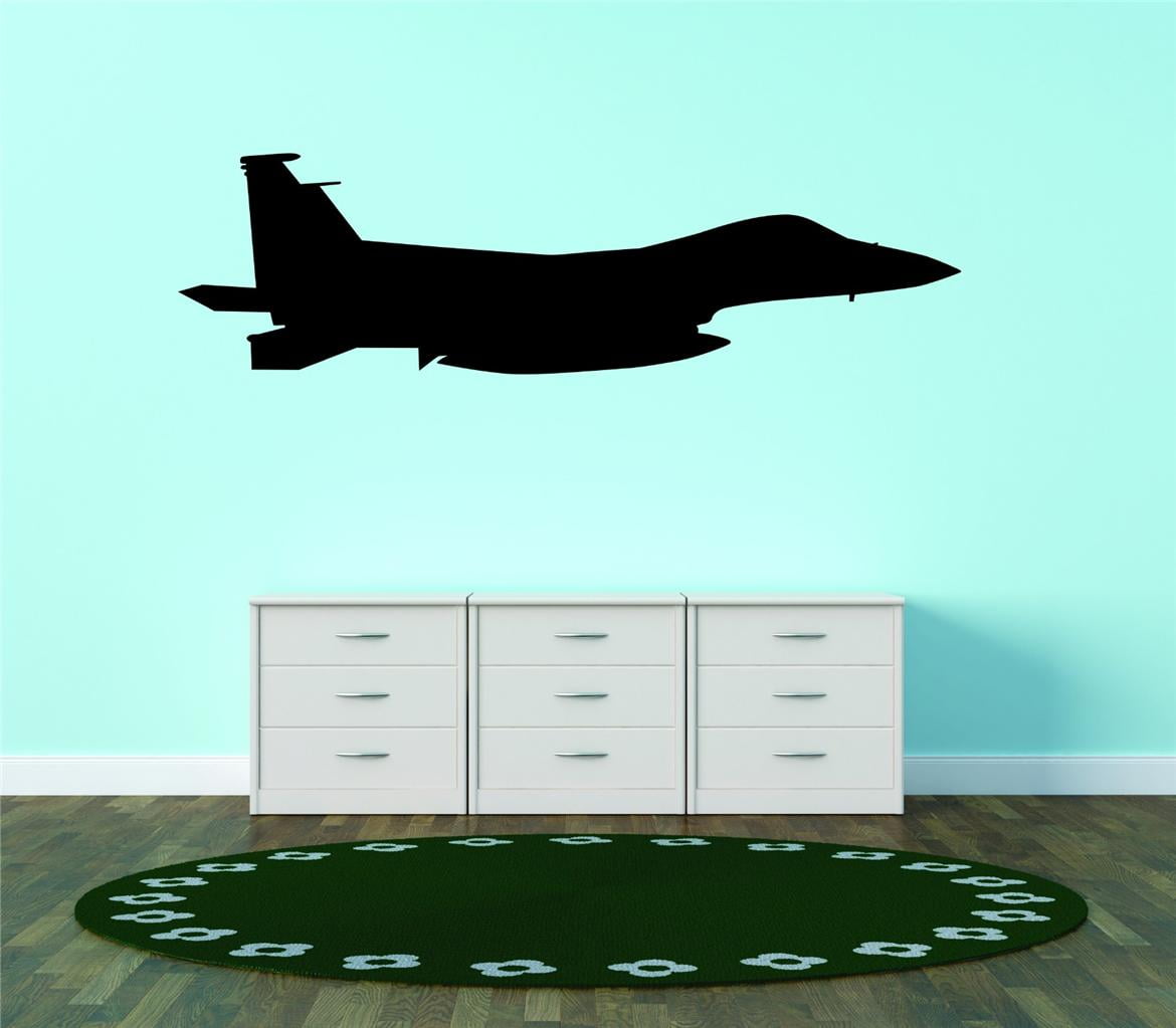 Design With Vinyl Artwork Airplane Jet Fighter Wall Decal for Boys ...