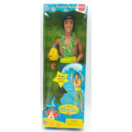 Disney Mattel The Little Mermaid Tropical Splash Eric Changes Color in ...