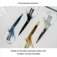 OfficeGoods Stainless Steel Scissors with Clear Acrylic Handle for Home ...