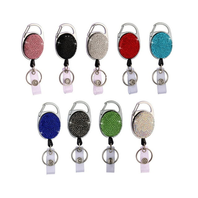 BE-TOOL Retractable Keychain Easy Pull Button for Student ID Cards ...