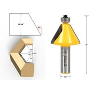 Yonico 45° Chamfer & Bevel Edging Router Bit - 1/2" Shank - 13915 ...