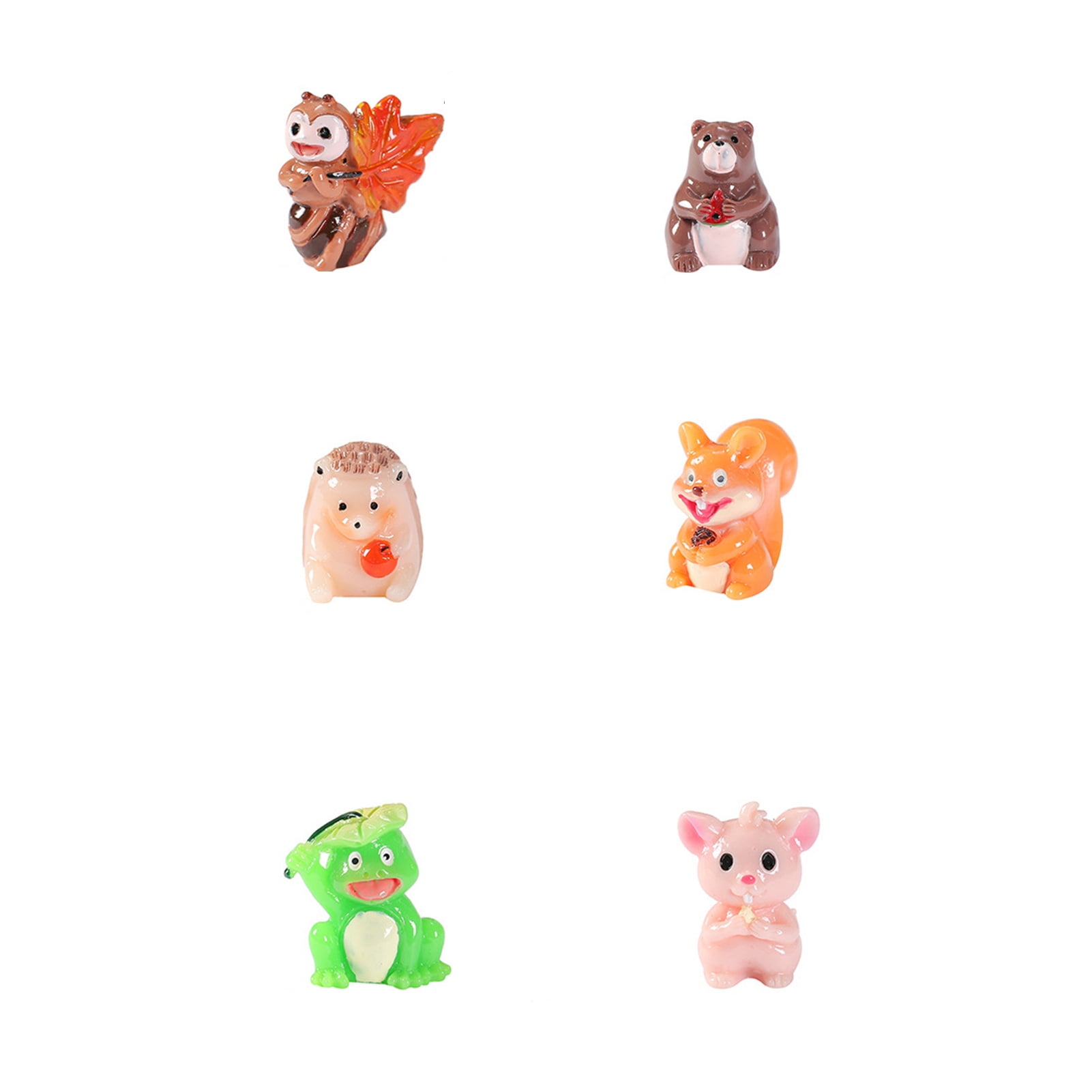 HYmarket Miniature Cartoon Animal Figurines - Lovely Ant Rat Bear ...