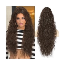 26" Claw Clip Ponytail Hairpieces for Women Synthetic Long Wavy Curly ...