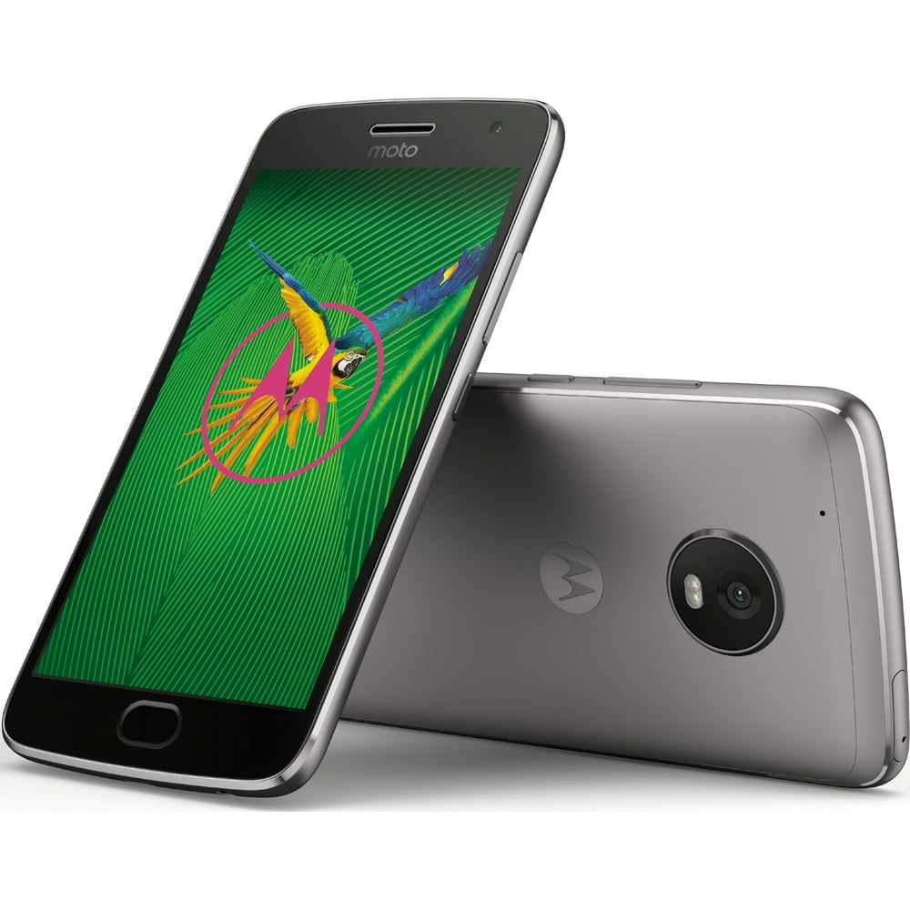 Motorola Moto G5 Plus 64GB Unlocked Smartphone, Lunar Gray - Walmart ...