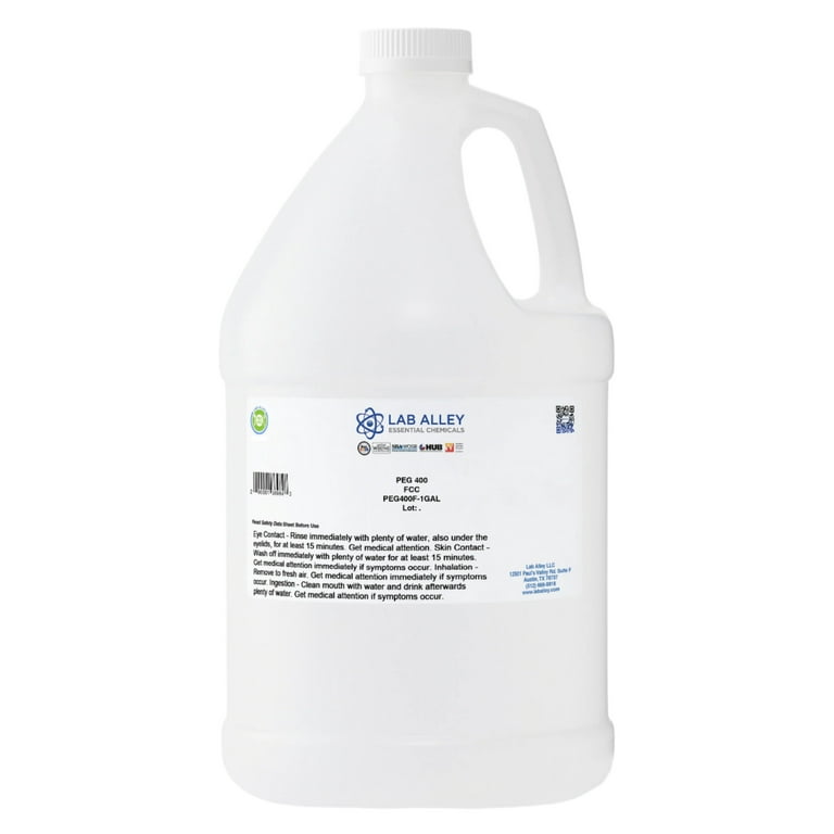 Polyethylene Glycol (PEG) 400 Food Grade (FCC), Halal Vegetable ...