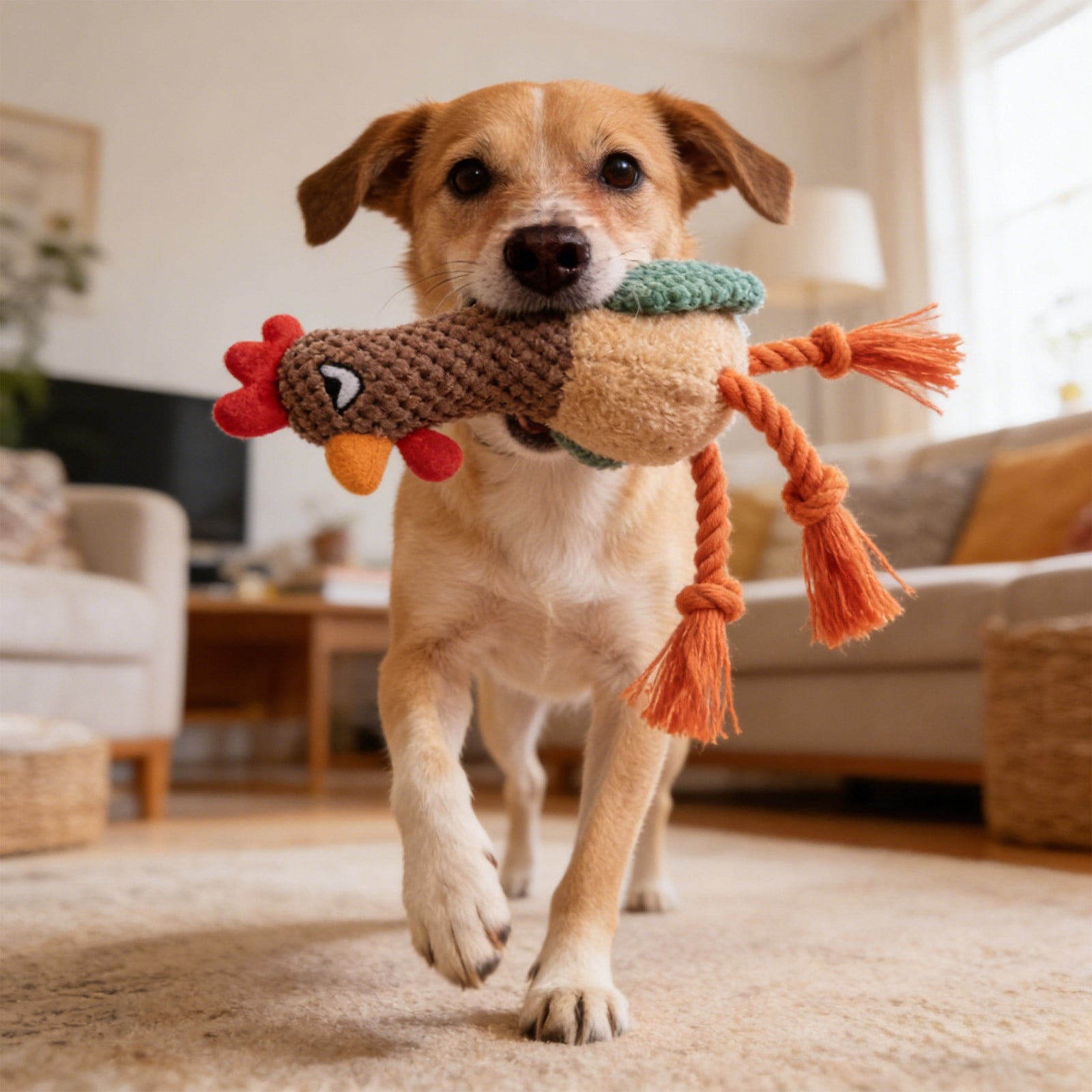 Click here for Dvkptbk Interactive Rooster Tug Toy For Dogs With... prices