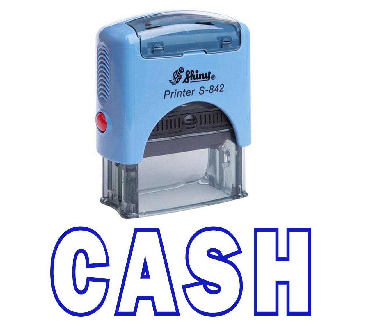 CASH Self Inking Rubber Stamp Custom Shiny Office Stationary Stamp ...