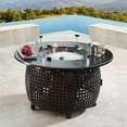 Oakland Living RICA-CLIFF-5PC-AC 44 in. Outdoor Aluminum Round Fire ...