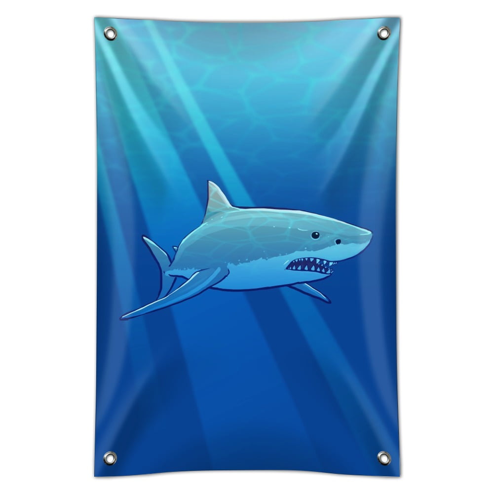 Great White Shark Realistic Home Business Office Sign - Walmart.com