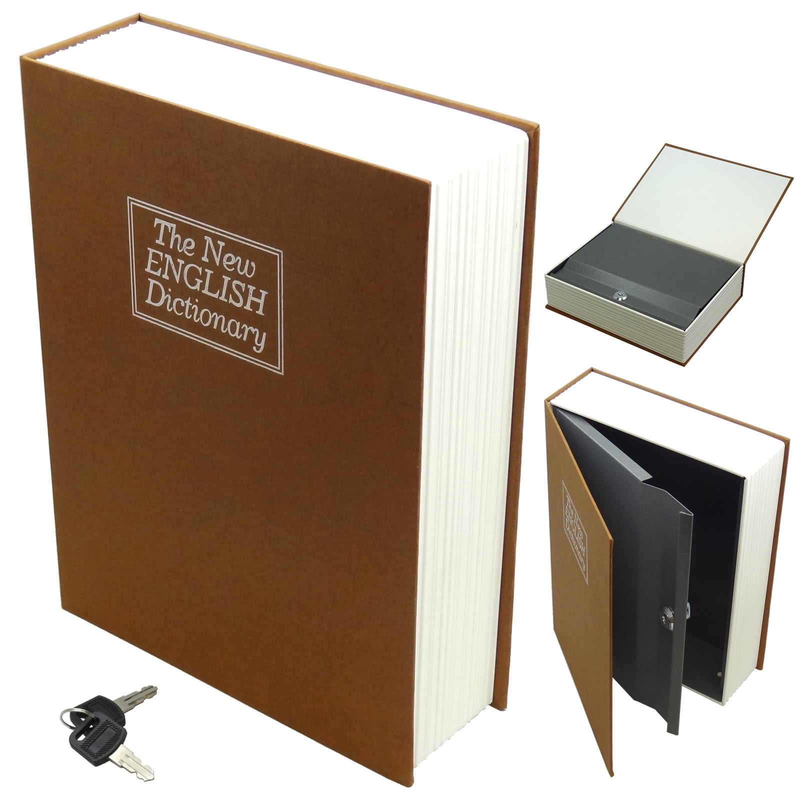 Hidden Secret Book Safe Small Brown - Walmart.com