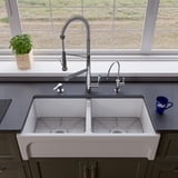 ALFI brand AB3918ARCH-W 39" White Arched Apron Thick Wall Fireclay ...