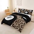 Castle Fairy Leopard Print Billiards Bedding, Vintage Sport Theme Duvet ...