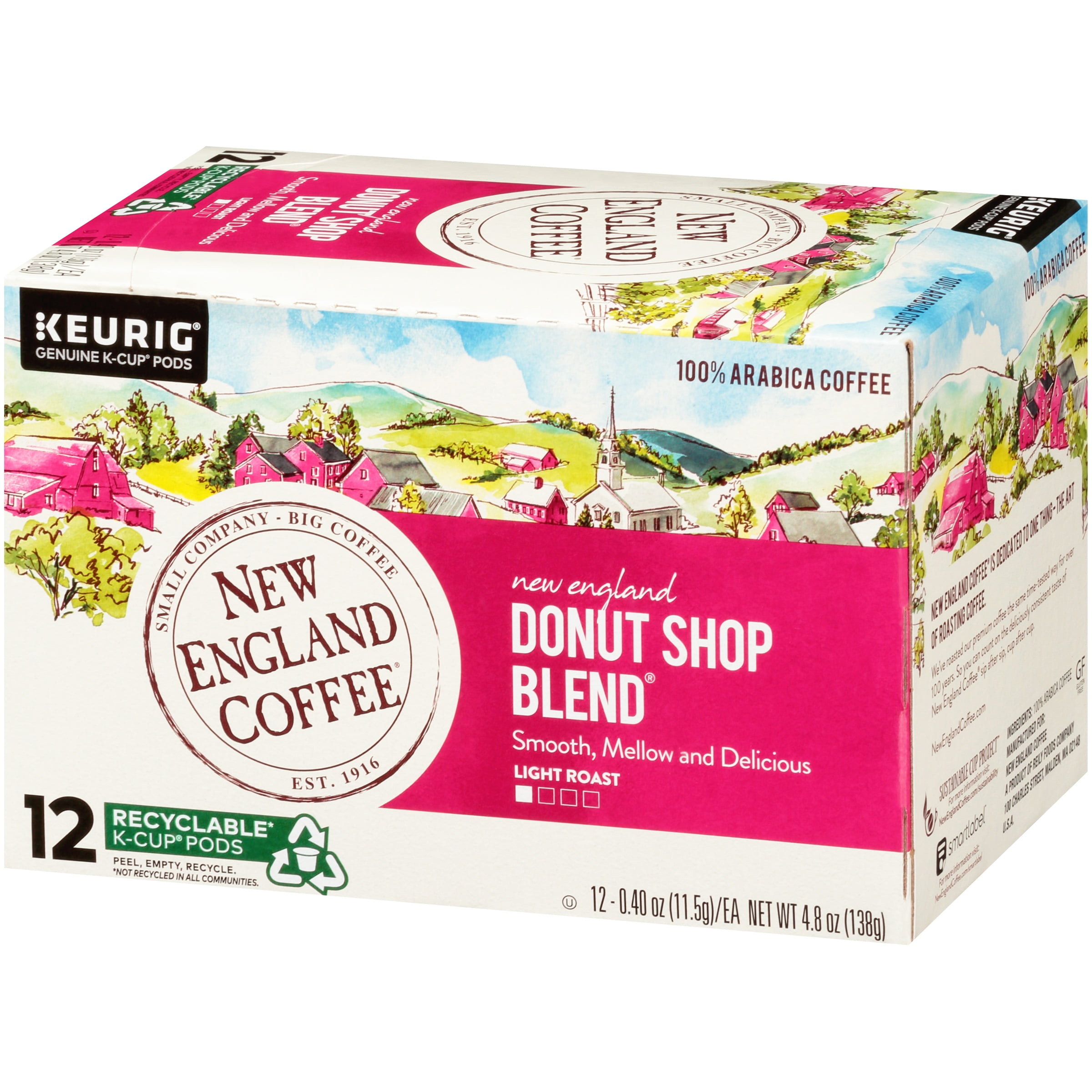 Buy New England Coffee Donut Shop Coffee Blend K-cup Pods, 12 Ct Online ...