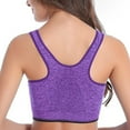 Lelinta Womens Seamless Mesh Removable Cups Sports Bra Front Zipper