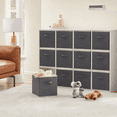 Norcho Foldable Fabric Storage Cubes with Handles, Decorative Closet ...
