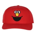 Sesame Street Adult Elmo Face Embroidered Design Snapback Baseball Cap ...