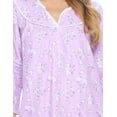 Casual Nights Women's Flannel Floral Long Sleeve Nightgown - Walmart.com