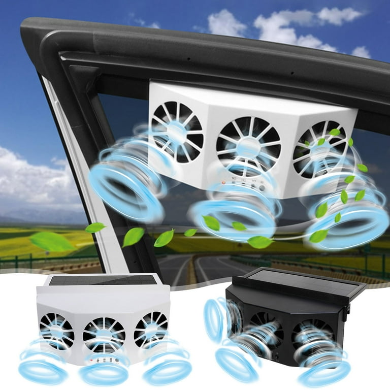 Infidev Solar Powered Vehicle Exhaust Fan Cooling and Ventilation for Cars SUVs and Trucks Clearance Walmart