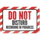 Do Not Disturb Recording In Progress Sign - Walmart.com