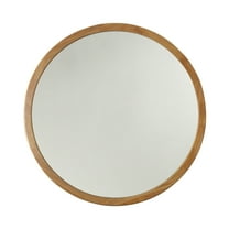 "WallBeyond 28"" Round Mirror with Wood Frame, Versatile Design for ...