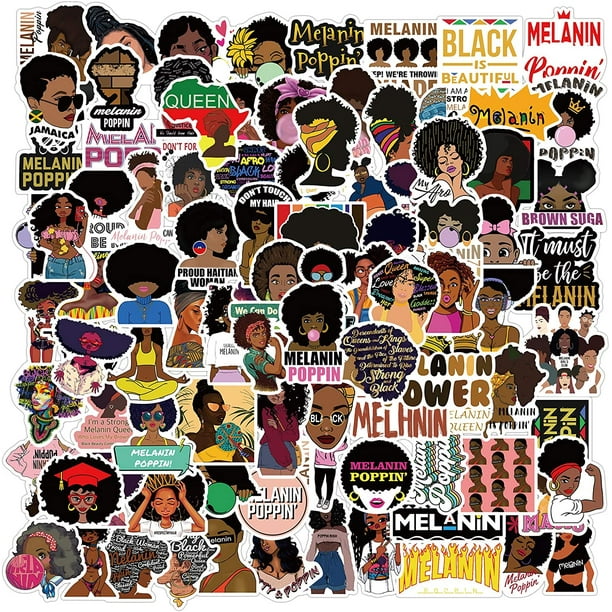 100pcs Female Singer Stickers Singer Vinyl Waterproof Stickers for Teen ...