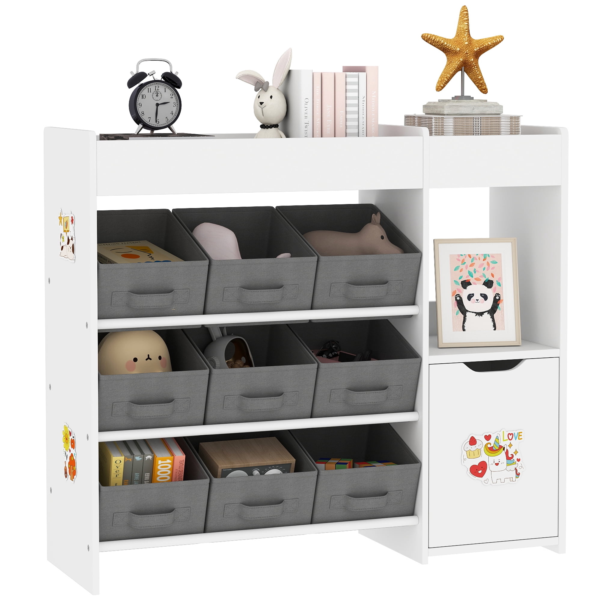 Click here for Qaba Toy Storage Organizer With 9 Removable Boxes... prices
